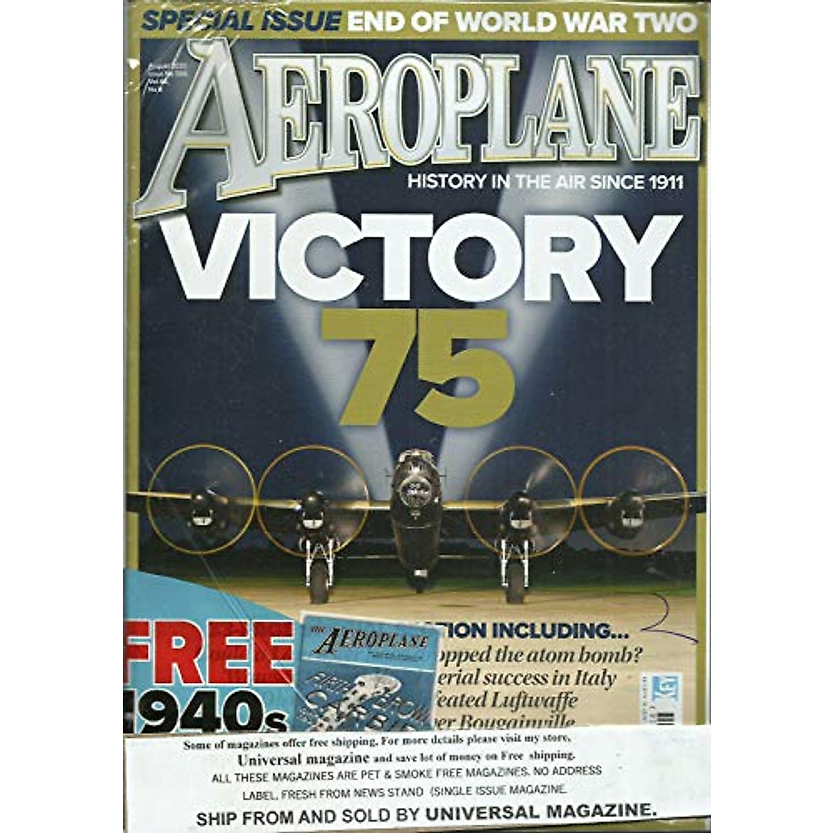 AEROPLANE MAGAZINE, AUGUST, 2020 ISSUE NO 568 VOL 48 NO. 8 FREE ISSUE