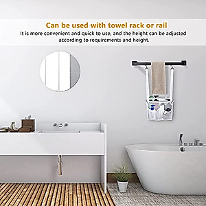 GGMOVE Hanging Mesh Shower Caddy College with Hooks, Bath Baskets Organizer Storage with 4 Pockets for College Dorm Rooms, Gym, Swimming and Travel (White)