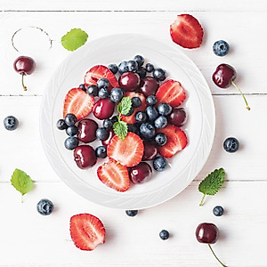 PLASTICPRO 200 Count Disposable 7 Inch White Plastic Plates