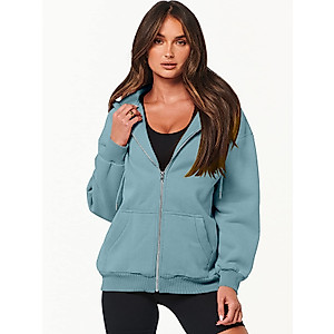 ANRABESS Womens Zip Up Hoodies Long Sleeve Oversized Sweatshirts Fleece Y2K Jacket Pockets 2025 Fall Outfits Fashion Clothes Lake Large