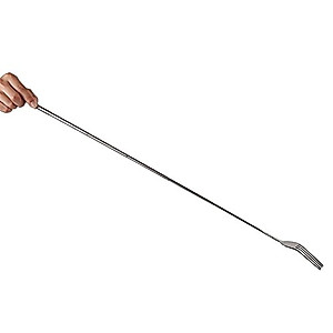 Stainless Steel Dinner Fork,BBQ Telescopic Extendable Dinner Fruit Dessert Long Handle Fork Stainless Steel Cutlery,anti rust,sturdy and durable