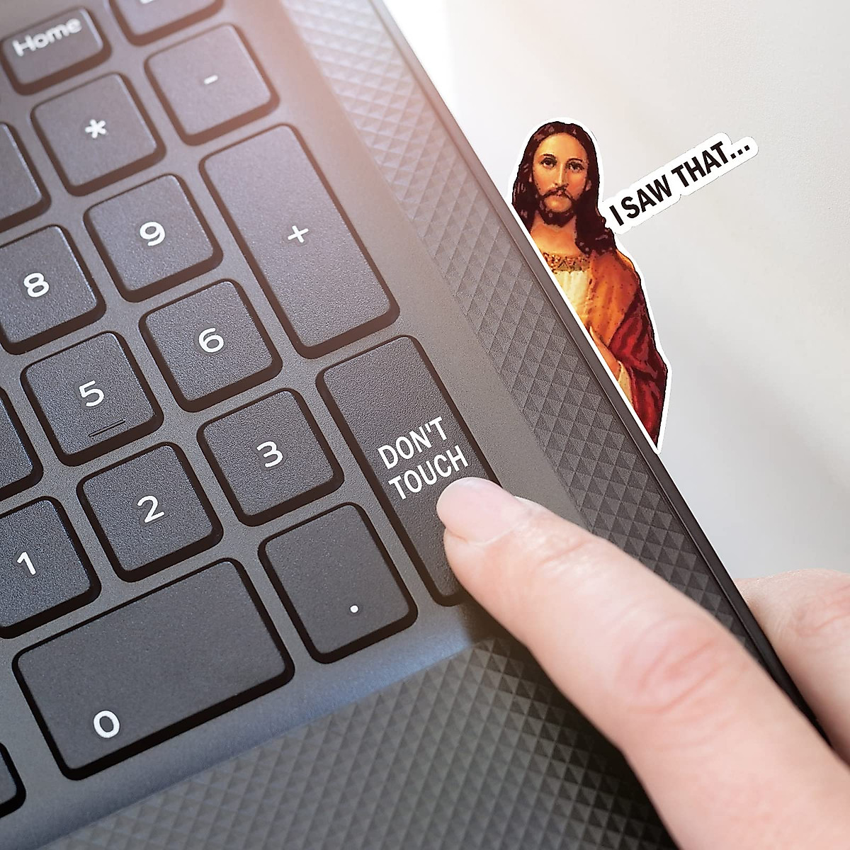 8 Pieces I Saw That Sticker PET Stickers Car Decals Funny for Car Vehicle Truck Window Laptop Water Bottle Bumper Skateboard Computer Backpack Supplies, 4 Styles (3 Inch)