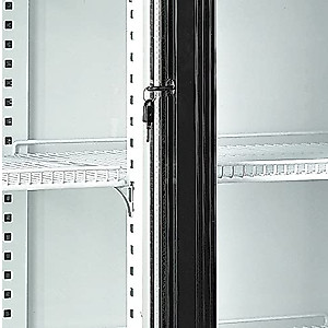 New Procool Refrigeration Double SLIDING Door Upright Display Beverage Cooler Merchandiser; 35 Cubic Ft., 45" Wide