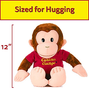 KIDS PREFERRED Curious George Monkey Plush - Classic George 12" Stuffed Animal