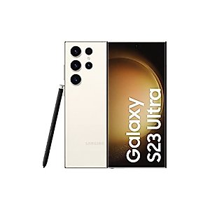 SAMSUNG Galaxy S23 Ultra 5G SM-S918B/DS 256GB 12GB RAM, 200 MP Camera, Factory Unlocked, NGP Wireless Charger Included – Cream