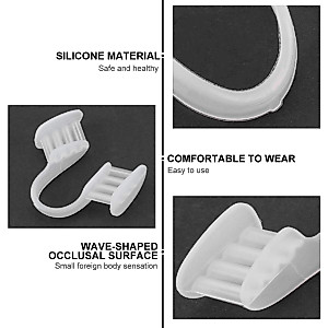 EXCEART 2PCS Professional Dental Guard Silicone Mouth Guard for Teeth Grinding Anti Grinding Dental Night Guard for Night Sleep