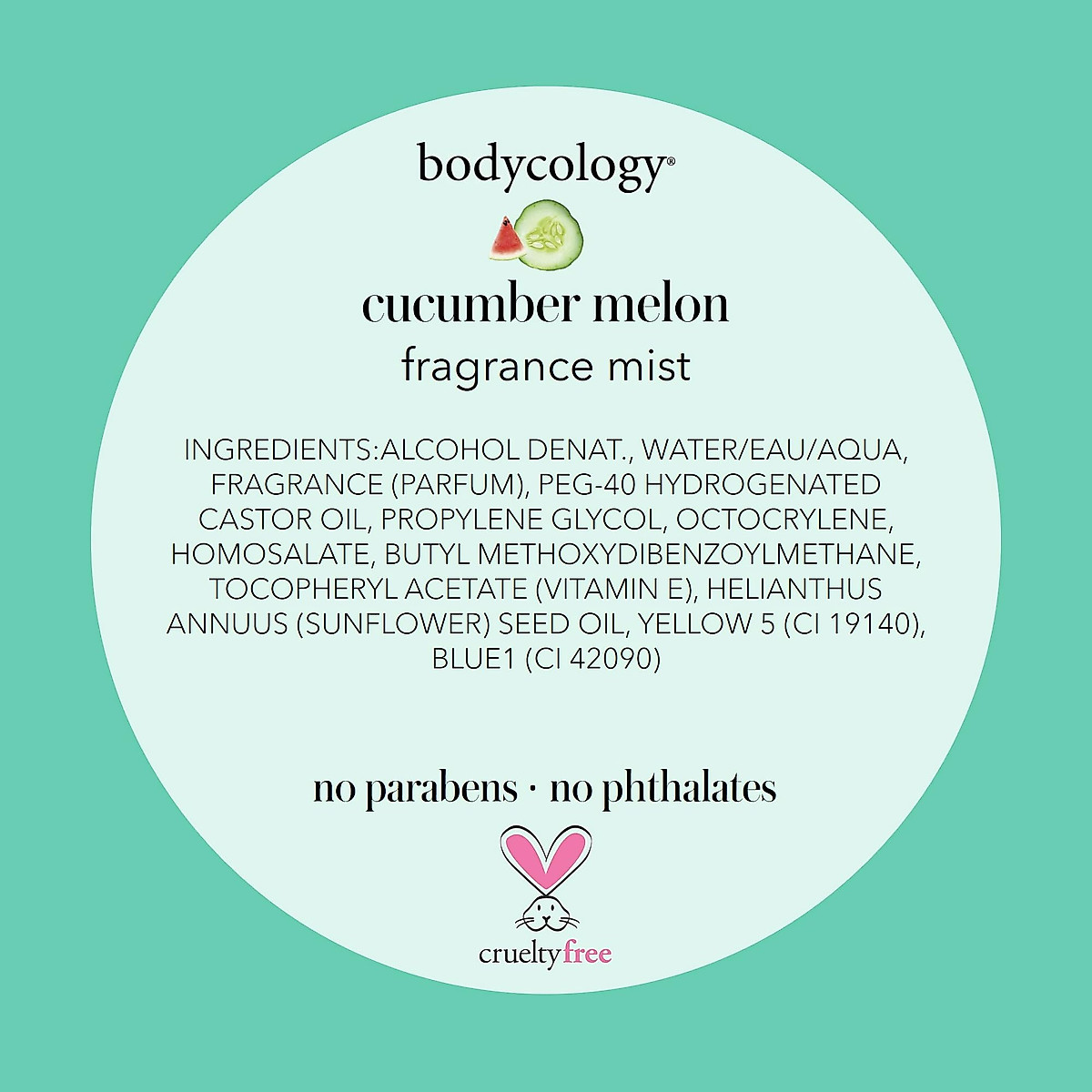 Bodycology Body Mist, Cucumber Melon, 8 Fluid Ounce