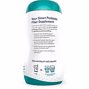 MyFy Natural Prebiotic Fiber Supplement Powder - Clear, Soluble, Daily Digestive Support for Gut Health & Regularity - Non-GMO, Taste-Free, Sugar-Free, Gluten-Free - 10.6oz (60 Servings)