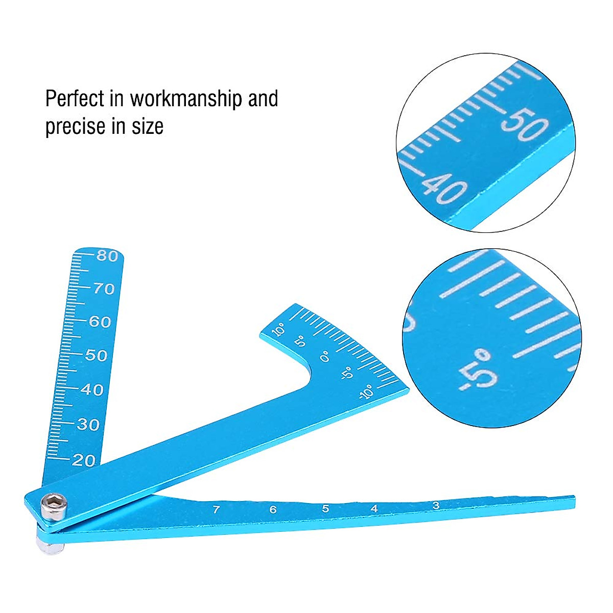 Tbest RC Adjustable Ruler, Adjusting Height and Wheel Rims Camber Multi Angle Measuring Tool for On-Road RC Car Rc Camber Gauge Rc Ride Height Gauge Rc Camber and Toe Gauge Rc Car Tools