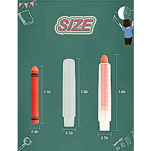 Non-toxic Dustless Chalk for Kids, Colored Chalk With Holder The Best Art Tool for Blackboard Kids Children Drawing Writing,12PCS