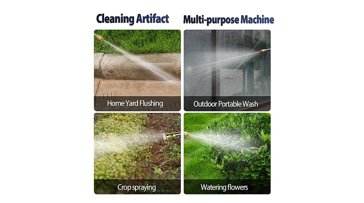 RYPPLE Cordless Pressure Washer,20000mAh Electric Car Washer,Power ...