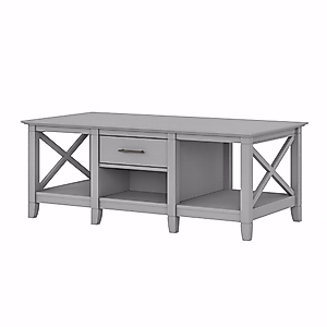 Bush KWT148CG-03 Key West 47-Inch x 24-Inch Coffee Table, Cape Cod Gray