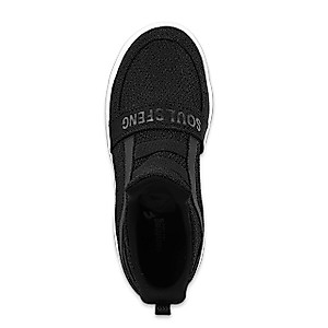 Mens Black High Top Sneakers Fashion Breathable Walking Shoes Stylish Basketball Shoes for Men Size 8