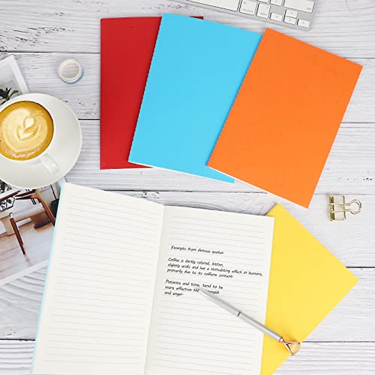 EOOUT 36pcs 12 Colors Journals Notebooks in Bulk, Ruled Lined Journals for Writing, 5.5" X 8.5", 60 Pages, for Kids, Office School Supplies, Gifts