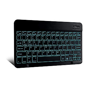 BoxWave Keyboard Compatible with Acer ConceptD 7 Ezel CC715-71-7163 (15.6 in) - SlimKeys Bluetooth Keyboard - with Backlight, Portable Keyboard w/Convenient Back Light - Jet Black