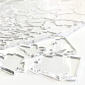 Broken Glass Puzzle - Clear Puzzle - Unique Clearly Impossible Puzzle - Difficult and Fun! - 161 Pieces 10 x 10''