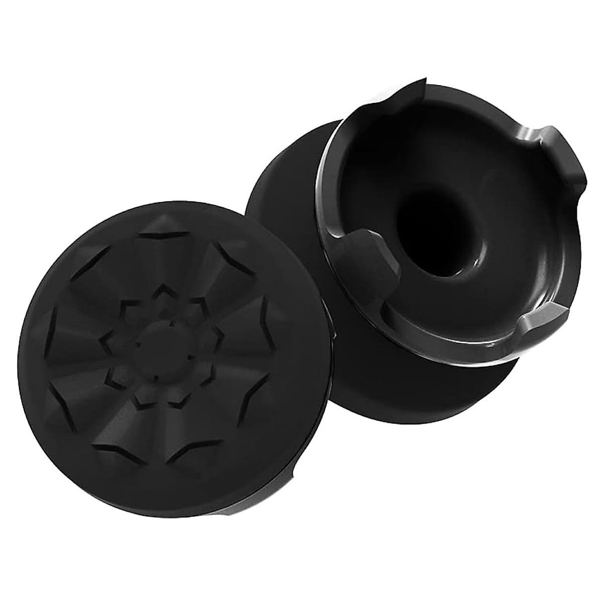 KontrolFreek FPS Freek Galaxy Black for PlayStation 4 (PS4) and PlayStation 5 (PS5) | Performance Thumbsticks | 1 High-Rise, 1 Mid-Rise | Black