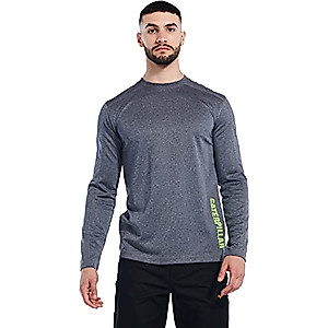 Caterpillar Men's Coolmax Long Sleeve T-Shirt, Eclipse Heather