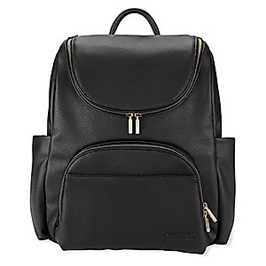 Skip Hop Diaper Bag Backpack: Evermore, Multi-Function Baby Travel Bag 6 in 1, Black