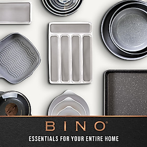 BINO | Woven Plastic Basket | XS (Natural Grey), 5-Pack | THE JUTE COLLECTION | Home Organization, Space - Saving Storage, Stylish Design | Jute Basket | Plastic Storage Basket