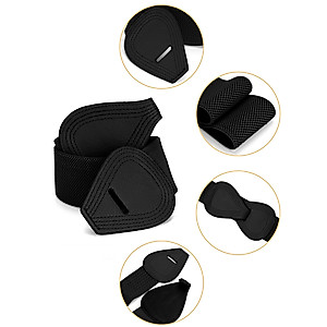 Allegra K Interlock Buckle 8-shaped Faux Leather Elastic Belt Cinch Waistband for Lady Fit Waist Girth:25"/63.5cm-37"/94cm Black