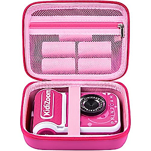 casmilee Kids Instant Camera Case Compatible with VTech/KidiZoom PrintCam & Thermal Rolls Print Camera Refill Paper, Creator Cam Accessories Travel Storage- Bag Only (Pink)