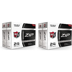 WILSON Staff Zip Golf Balls [48 Ball], Four 12 Packs (48 Balls Total) White