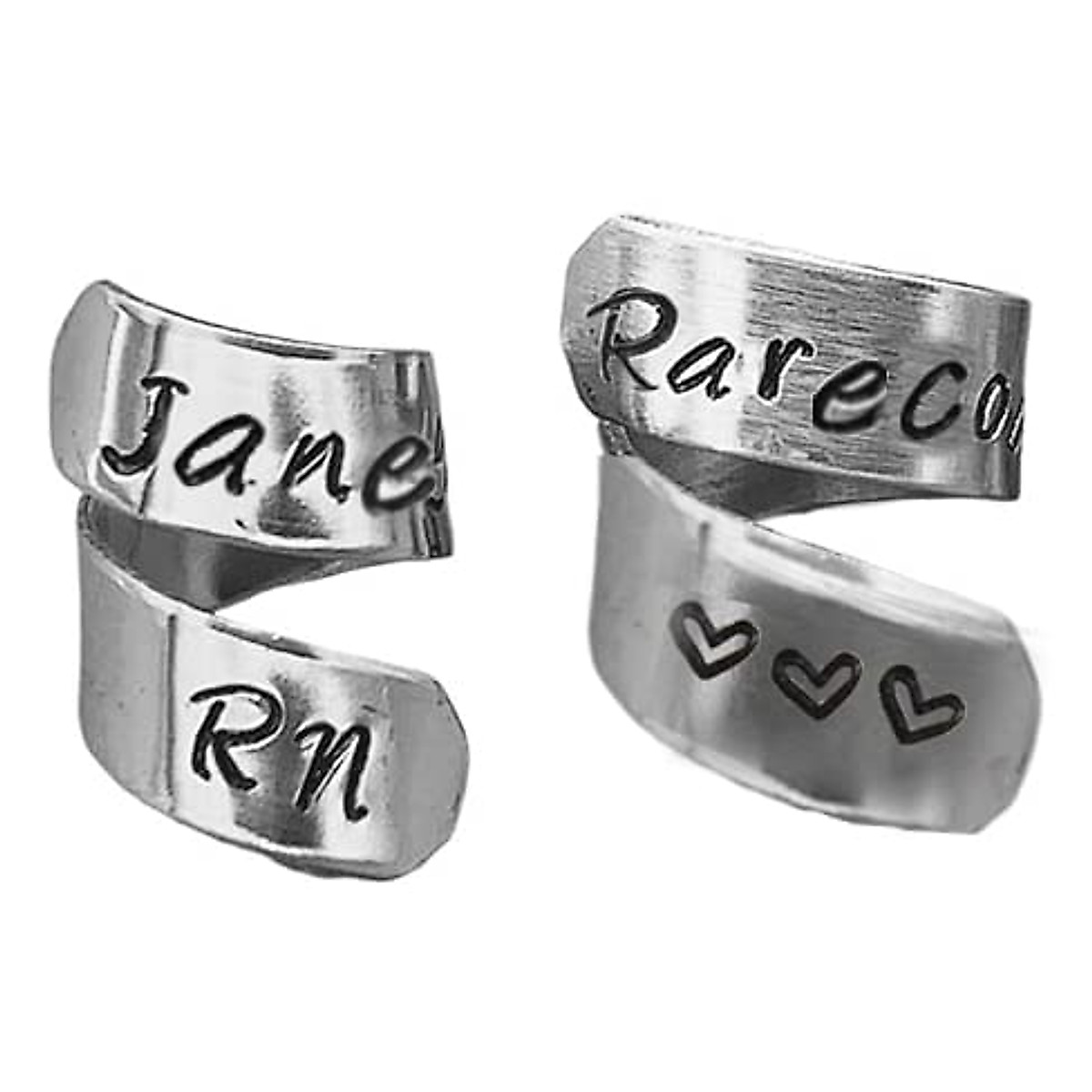 International Nurse day Gift, Personalized Stethoscope ID Name Tag with custom charm, Hand stamped Stethoscope Charm, Nurse Birthday Gift, RN Tag, RN gift, Nursing school graduation gift