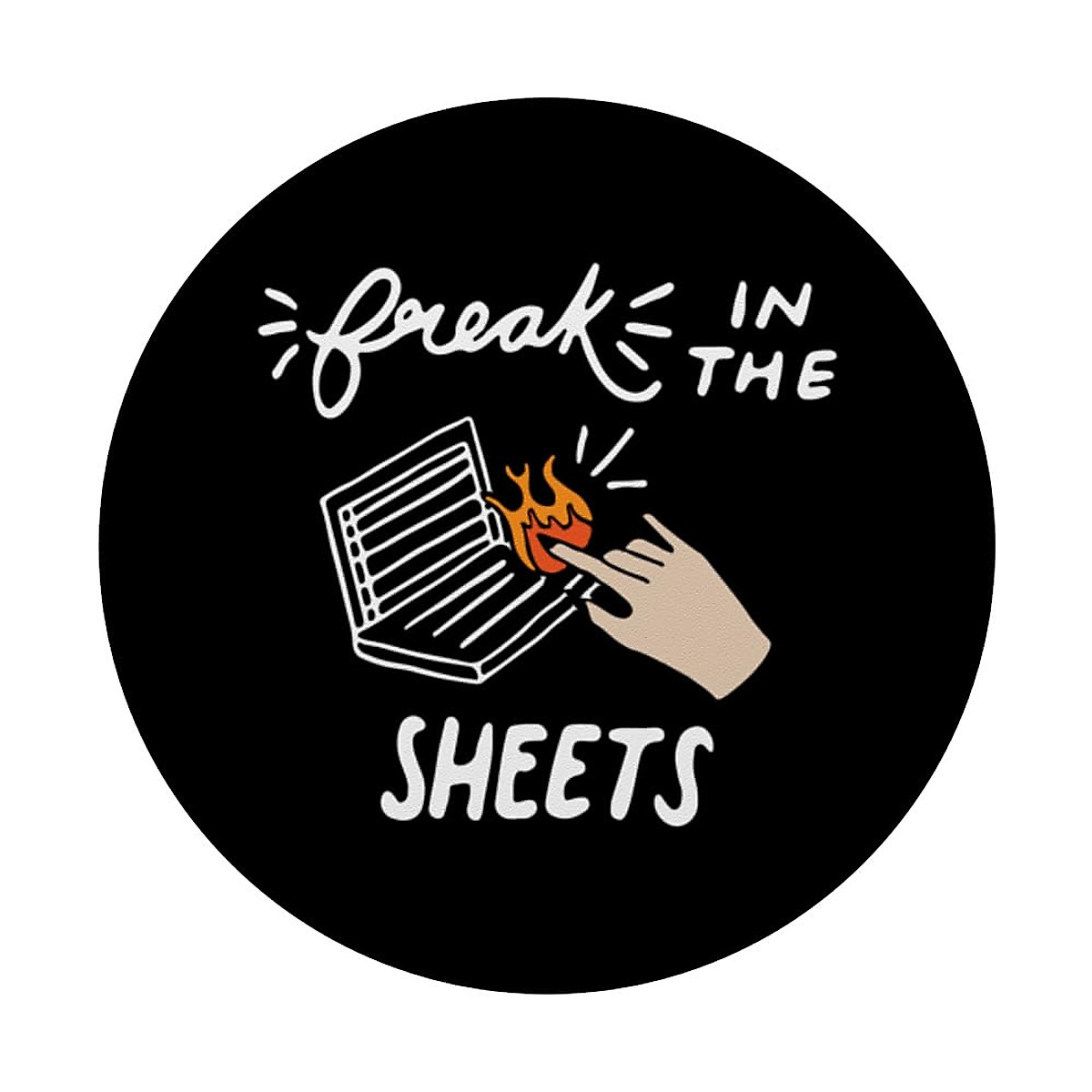 Funny Front Desk Receptionist Freak In The Sheets PopSockets Swappable PopGrip