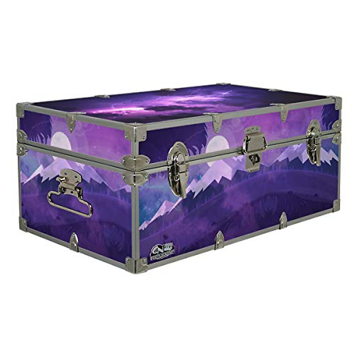 C&N Footlockers Designer Storage Trunks - Hi-Tech Themes - 32 x 18 x 13.5 Inches - Durable and Built to Last - Lockable (Looting Llama)
