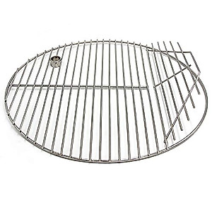 Hongso 19.5" 304 Stainless Steel Round Cooking Grill Grates Cooking Grid for Akorn Kamado Ceramic Grill, Pit Boss K24, Louisiana Grills K24, Char-Griller 16620 and Other 20 inch Charcoal Grill, SCG195