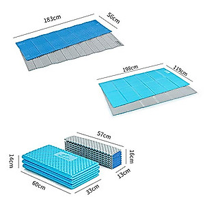 WJH Portable Sleeping Pad, Travel Mattress, Travel Camping Floor Mat Foldable Waterproof Breathable Washable-D 119x198cm(47x78inch)