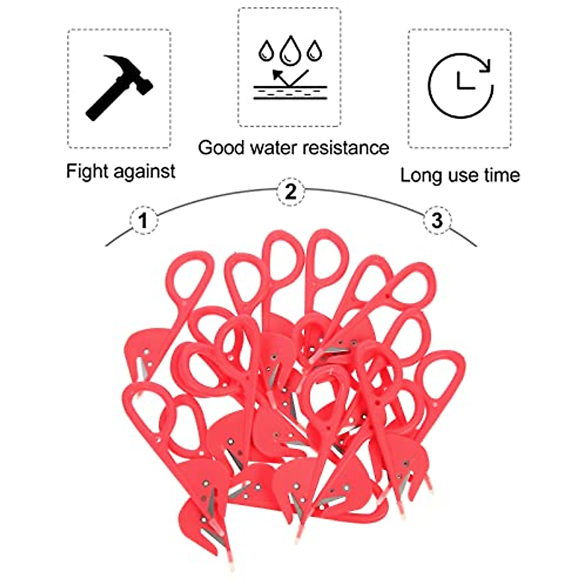 Angoily Kitchen Poultry Food Tools Opener: 20pcs Multipurpose Intestine Opening Cooking Utensils for Chicken Poultry Fish Meat Random Color