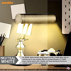 Sunlite FT24DL/835 Plug-in Twin Tube Compact Fluorescent Lamp, FT 4-Pin, 24 Watts, 1800 Lumens, 3500K Neutral White, 4-Pin (2G11) Base, 120 Volts, 1 Pack