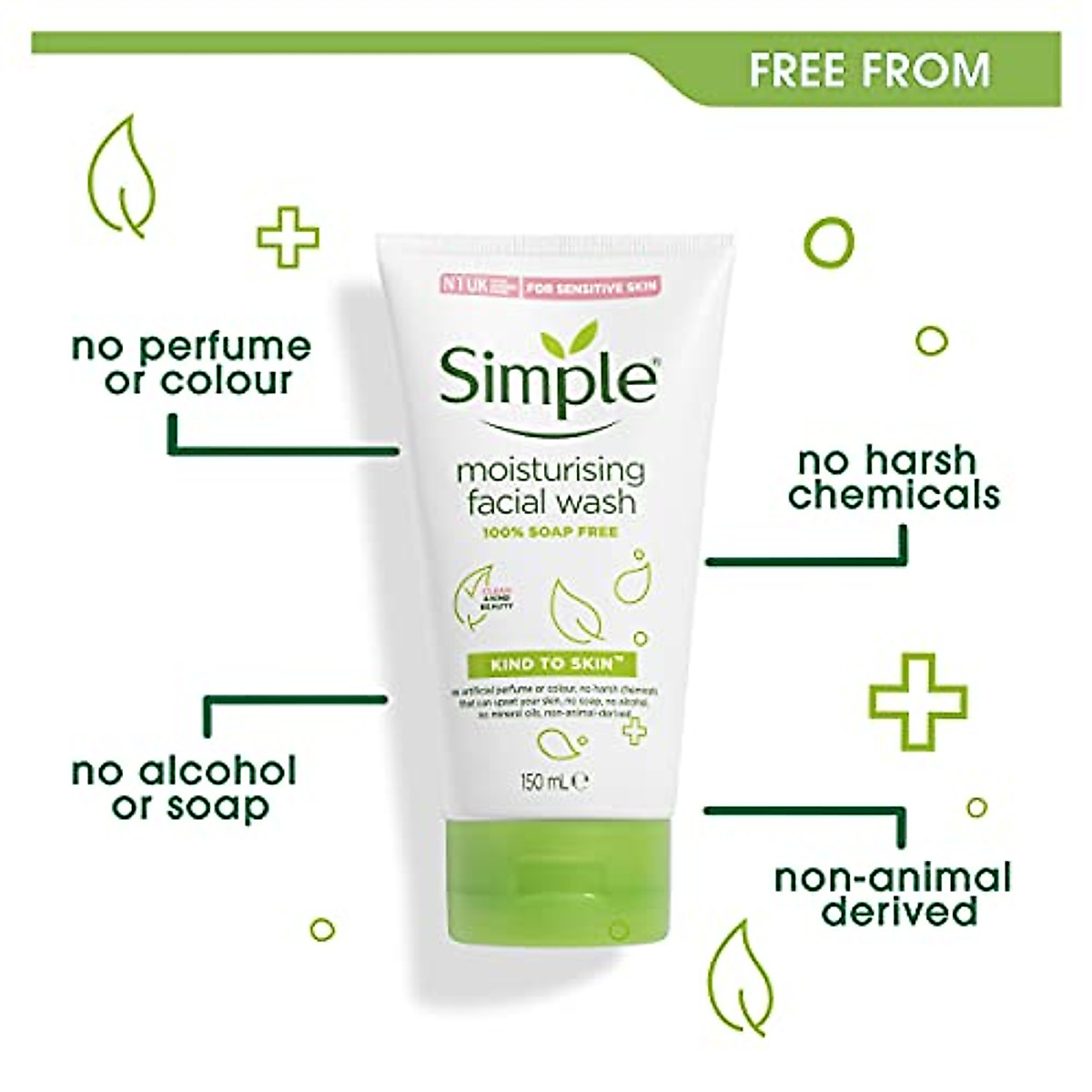 Simple Kind to Skin Moisturising Facial Wash (150ml)