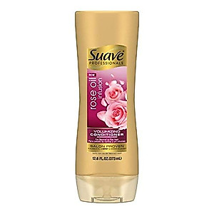 Suave Professionals Shampoo For Fine to Flat Hair Rose Oil Infusion Volumizing Shampoo 12.6 oz (Pack of 2)
