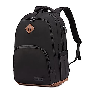 LOVEVOOK Laptop Backpack for Women Men, Classical Laptop Bag with Laptop Compartment for Work Travel, Fashion Daypack, Fit 15.6" Laptop