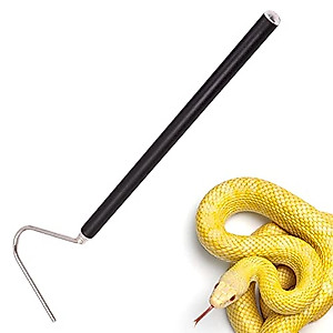 Aufeeky Telescoping Stainless Collapsible Snake Hook and Grabbers Snake Reptile Grabber Reacher Pickup Tool Long Reptile Catcher for Ball Pythons Corn Snake Reptiles Pet Snake Serpent (39.4 inches)