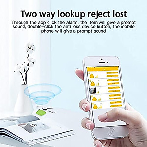 Bluetooth Key Finder Keychain GPS Tracker, Smart Bluetooth Tracker Portable Anti Lost Tracking Locator, Intelligent Waterproof Key Finder with App for Kids Pets Collar Wallet Luggage Device