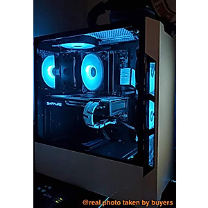 Funtin Mod Sleeved Cable, Yellow Power Supply Cable Extension Kit, 24PIN ATX, 4+4 PIN EPS, Dual 6+2 PIN PCIE