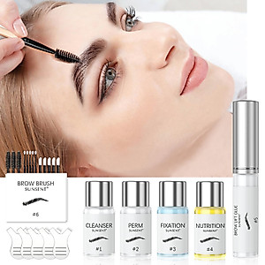 Eyebrow Lamination Kit,SUNSENT Brow Lamination Kit,Professional DIY Eyebrows Lift Styling Kit for Fuller and Messy Eyebrows,Lasting 8 Weeks,Suitable for Salon,Home Use
