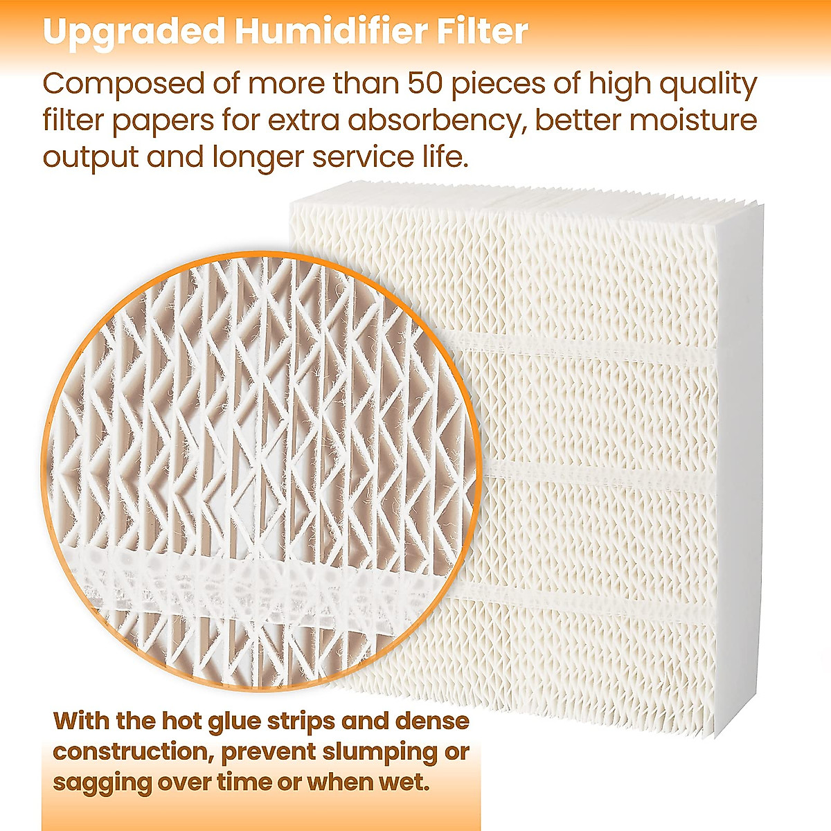 ANTOBLE 1043 Super Humidifier Wick Filter Replacement for Essick Air AIRCARE EP9500 EP9700 EP9800 EP9R500 EP9R800 826000 831000 and Bemis Space Saver 800 8000 Series Evaporative Humidifiers (2 Pack)