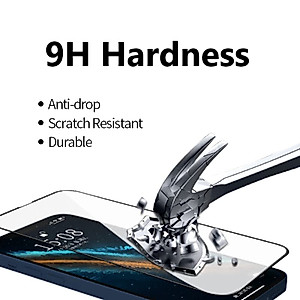 [4+2] (4 Edge Glue Tempered glass (Not full glue) + 2 Lens protector) for Oneplus 11 5G 2023 TUFF STONE Easy to Install Double Tempered glass screen protector Scratch Resistant Full Coverage adhesive