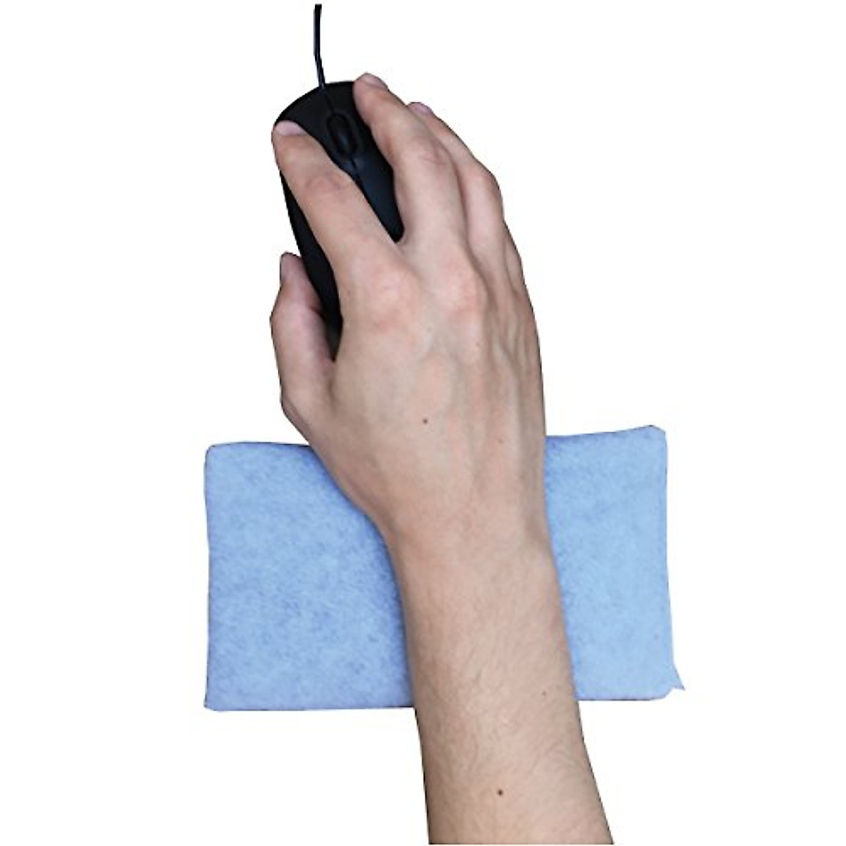 Ergonomic Wrist Rest Bean Bag for Computer Mouse for Pain Relief of Tendinitis, Carpal Tunnel, and Forearm Discomfort
