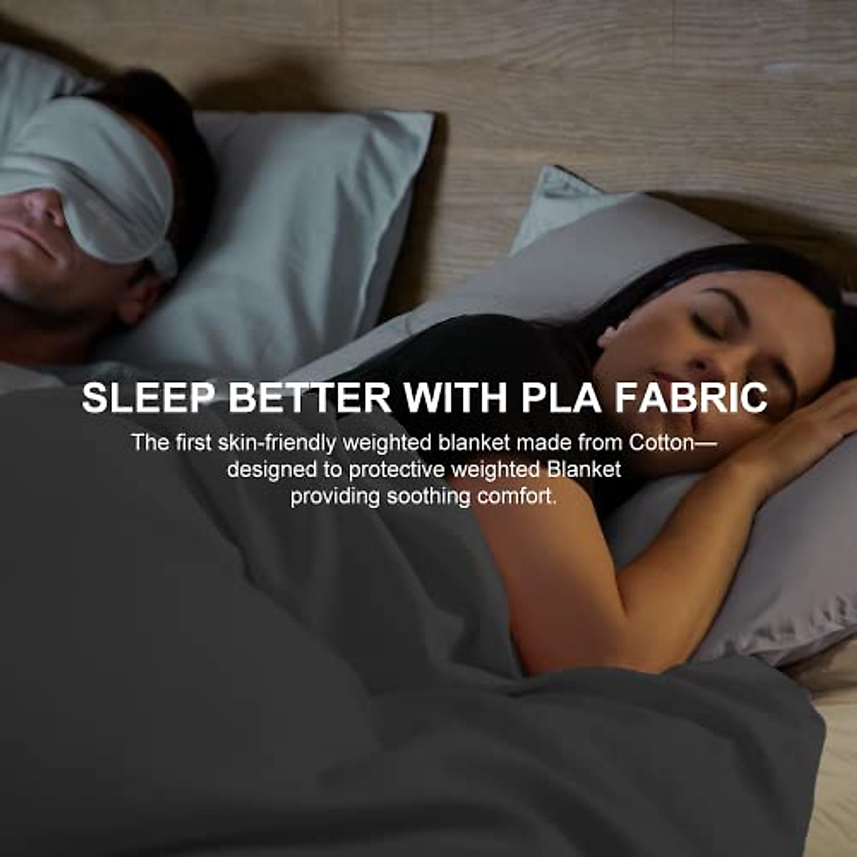 ZonLi 80''x87'' Dark Grey Duvet Cover, Oeko-tex Certified Cotton,King Size Removable Duvet Cover for Weighted Blanket