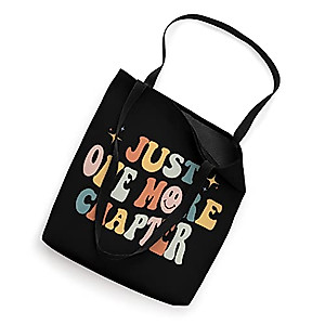 Just One More Chapter Retro Book Literature Reading Poet Tote Bag