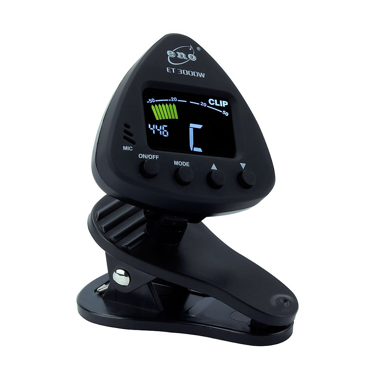 ENO MUSIC Solid Big Clip-on Professional Wind Instruments Alto Saxophone Tuner, Colorful LCD Display, Saxophone Accessories