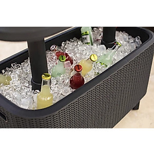Keter 63 Quart Cooler Bevy Bar and Serving Station