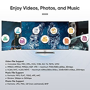 NEUMI Atom 4K Lite Ultra-HD Digital Media Player for USB Drives and SD Cards - Plays 4K/UHD Videos, HEVC/H.265, HDMI and Analog AV, Automatic Playback, Looping, Trigger Capability