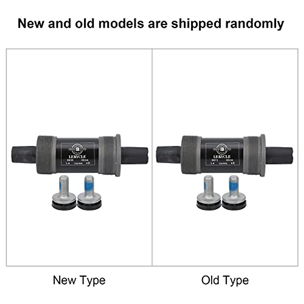 VGEBY Bottom Bracket, Idea 68mm Metal Cartridge Taper Bottom Bracket with Screws for Mountain Bike(113mm)